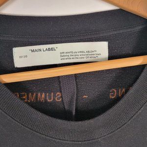 Off-White | Sweaters | Offwhite Cartoon Golden Ratio Sweatshirt | Poshmark